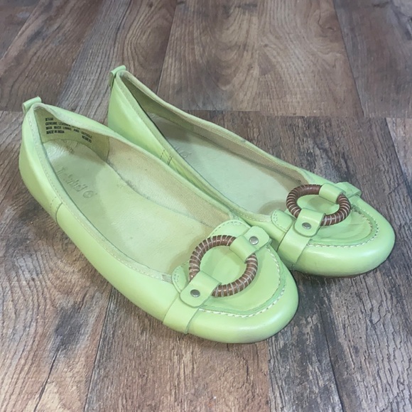 Timberland | Shoes | Timberland Green Flats Size 85 | Poshmark